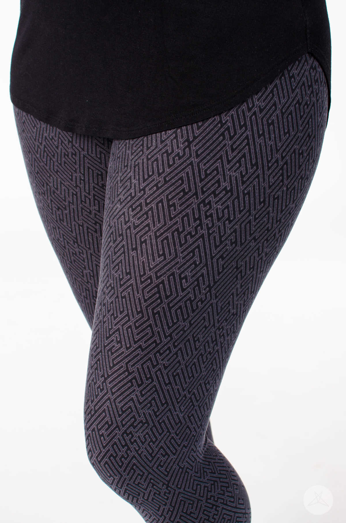 Constance - Black and Grey Graphic Print Leggings – SweetLegs Clothing Inc.